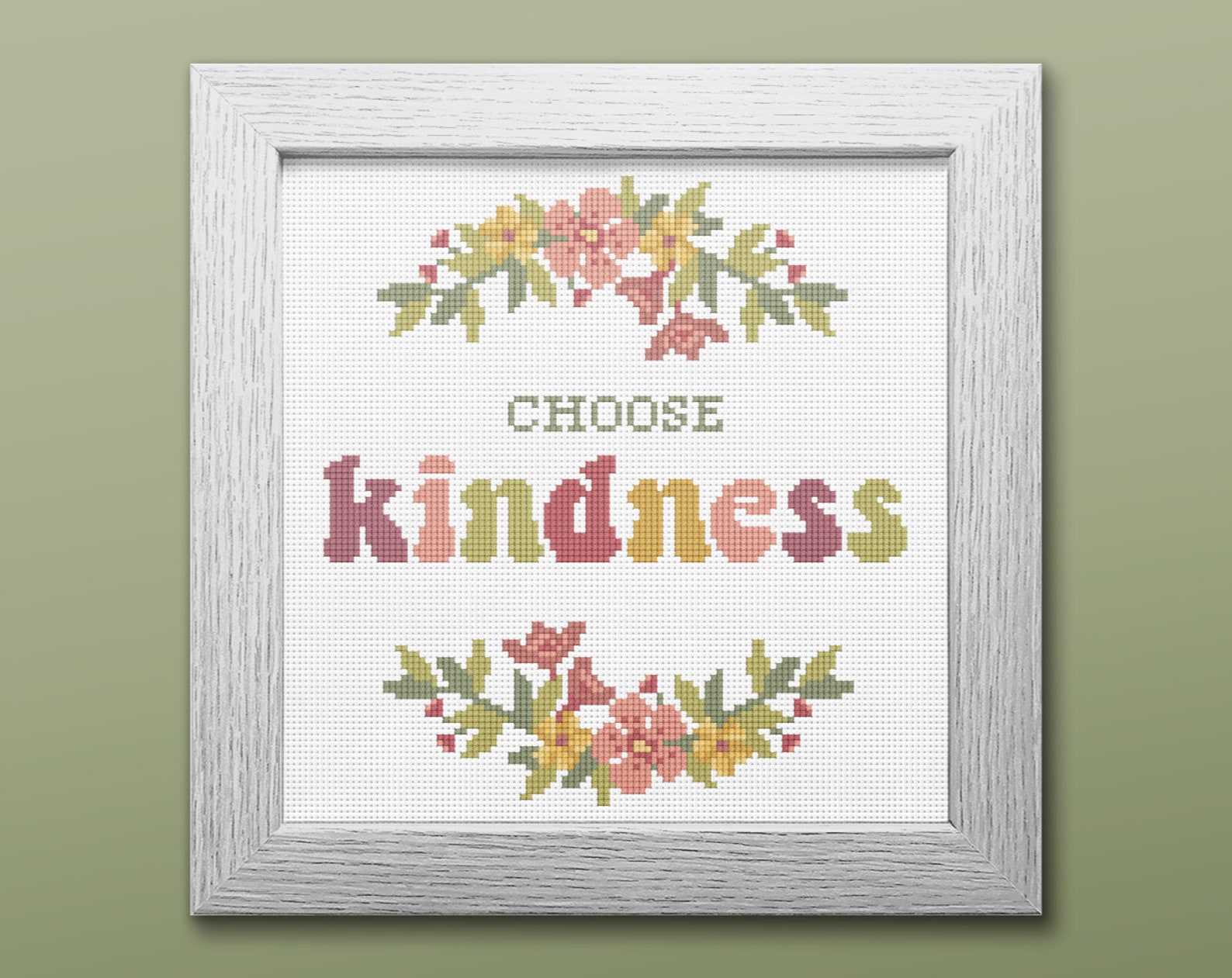 Choose Kindness Cross Stitch Pattern, Instant Download PDF, Counted ...