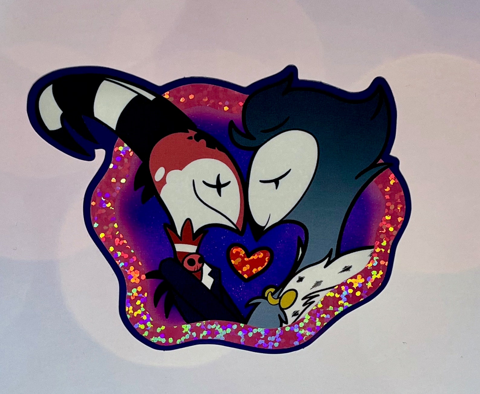 Helluva Boss Sparkly Stolas & Blitz stolitz Sticker - Etsy Israel