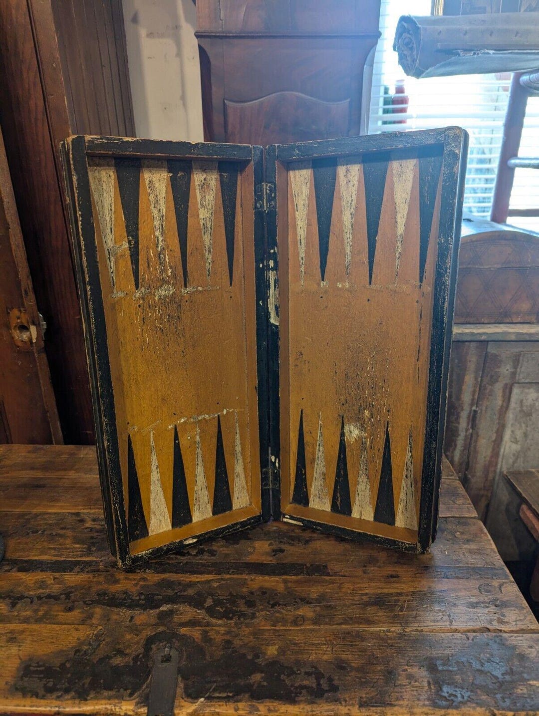 1800's Early Wood Backgammon Checker Gameboard Original Paint - Etsy