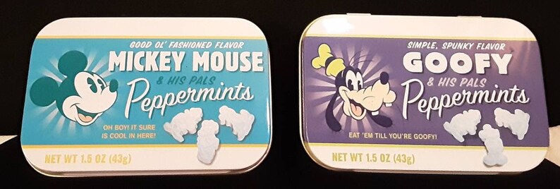 Mickey and Goofy Peppermint Tins Tins Only | Etsy
