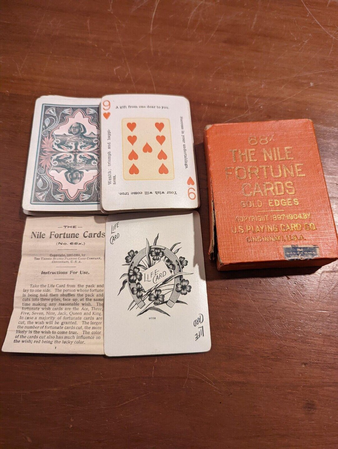 The Nile Fortune Cards 68x Antique Tarot 1897-1904 - Etsy