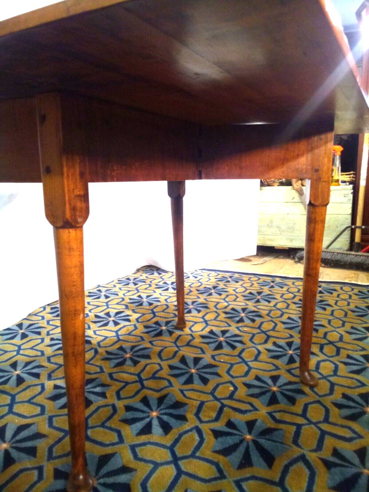 1790 New England Queen Ann Maple Drop Leaf Table - Etsy