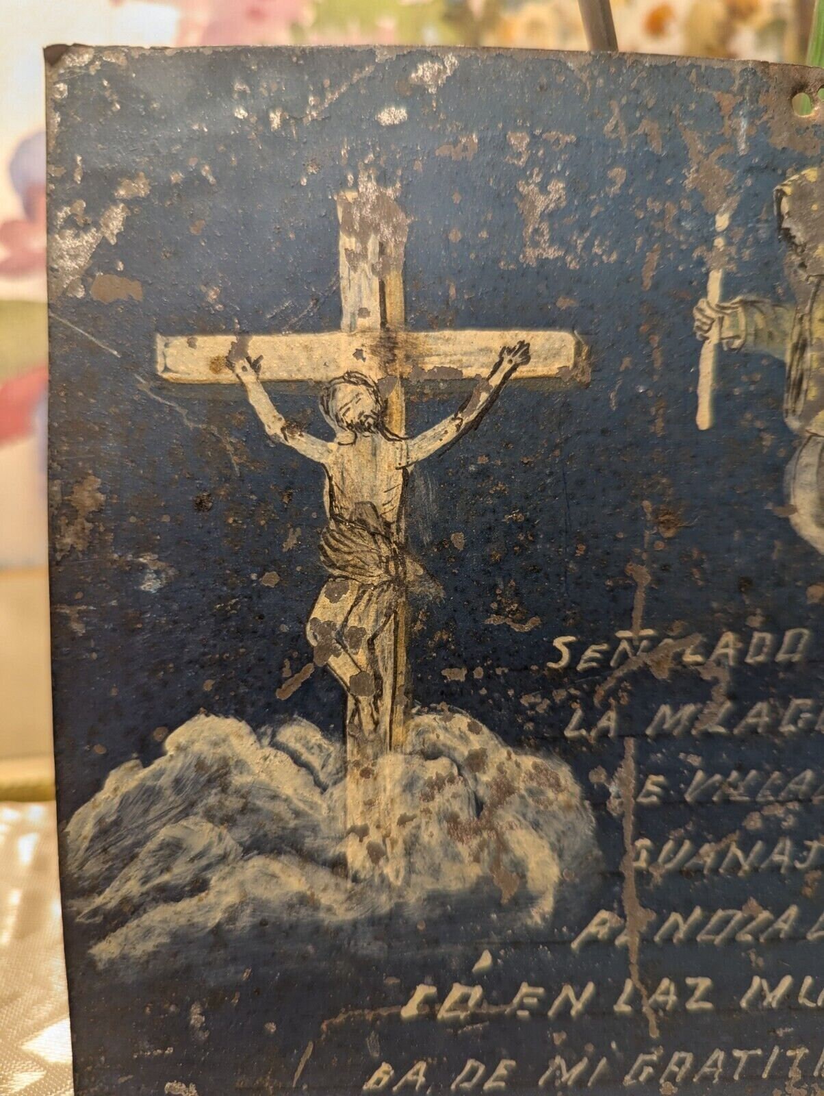 Early Christo of Villaseca Retablo Oil on Tin Guanajuato 1944 Signed - Etsy