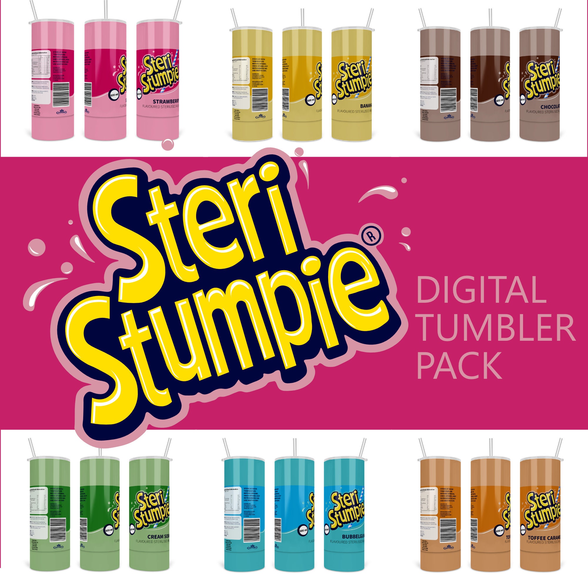 Steri Stumpie Tumbler Sublimation Designs Downloads 20oz Skinny Tumbler ...