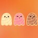 Concha Ghost Mini Sticker Set - Etsy