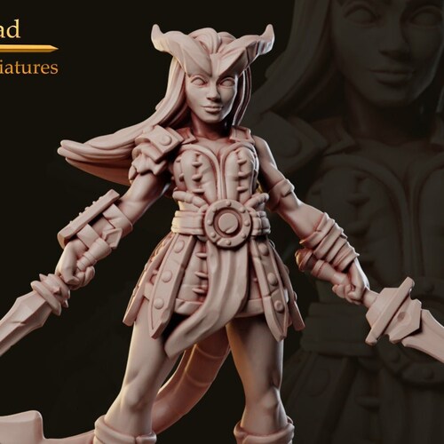 Female Ranger Miniature RPG Minis D&D DND RPG - Etsy