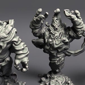 Air Elementals large and Small Miniature RPG Minis D&D DND RPG Tabletop ...