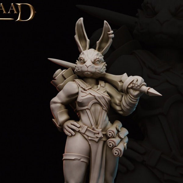 Female Rabbitfolk Miniature - Etsy