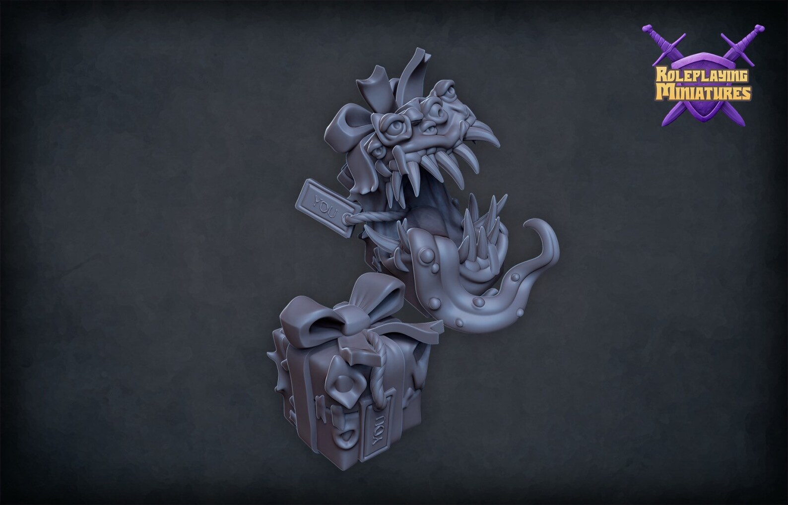 Christmas Present Mimic Miniature RPG Minis DND D&D | Etsy