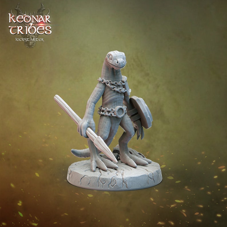 Lizardfolk Miniatures 3 Versions RPG Minis D&D DND - Etsy