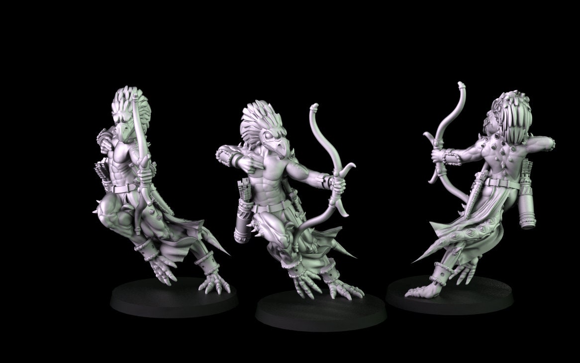 Lizardfolk Miniatures 3 Versions RPG Minis D&D DND - Etsy UK