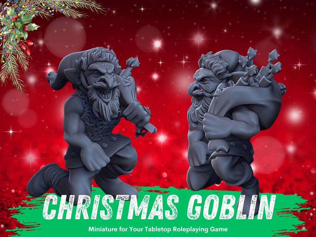 Christmas Goblin Miniature | RPG Xmas Goblin Minis | DND Hobgoblin | D ...