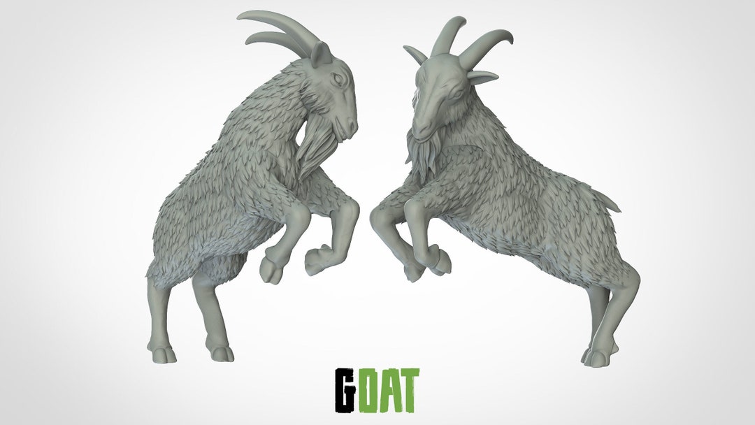 Goat Miniatures (2 Variations) | RPG Minis | D&D | DND | RPG | Tabletop ...