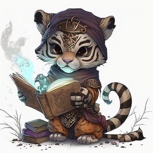 Tiger Warlock Miniature | D&D Tabaxi Miniature | Dnd Jaguar Druid | RPG ...