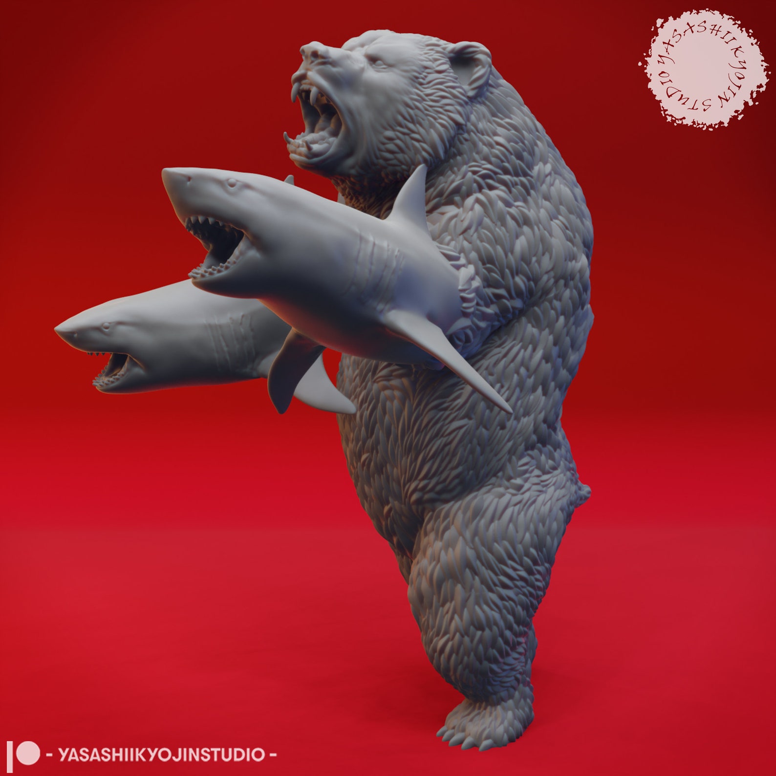 Sharkenbear Miniature | RPG Minis | D&D | DND | RPG | Tabletop Gaming ...