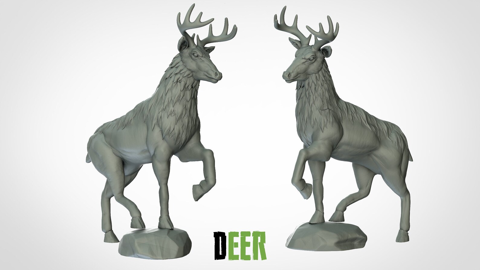 Elk Miniatures (4 Variations) | RPG Minis | D&D | DND | RPG | Tabletop ...
