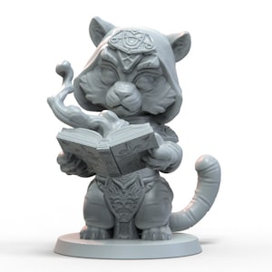 Tiger Warlock Miniature | D&D Tabaxi Miniature | Dnd Jaguar Druid | RPG ...