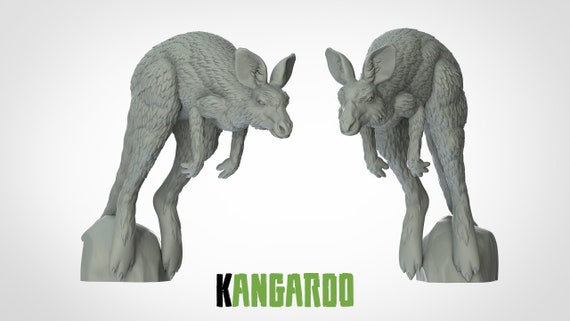 Kangaroo Miniature RPG Minis D&D DND RPG Tabletop - Etsy