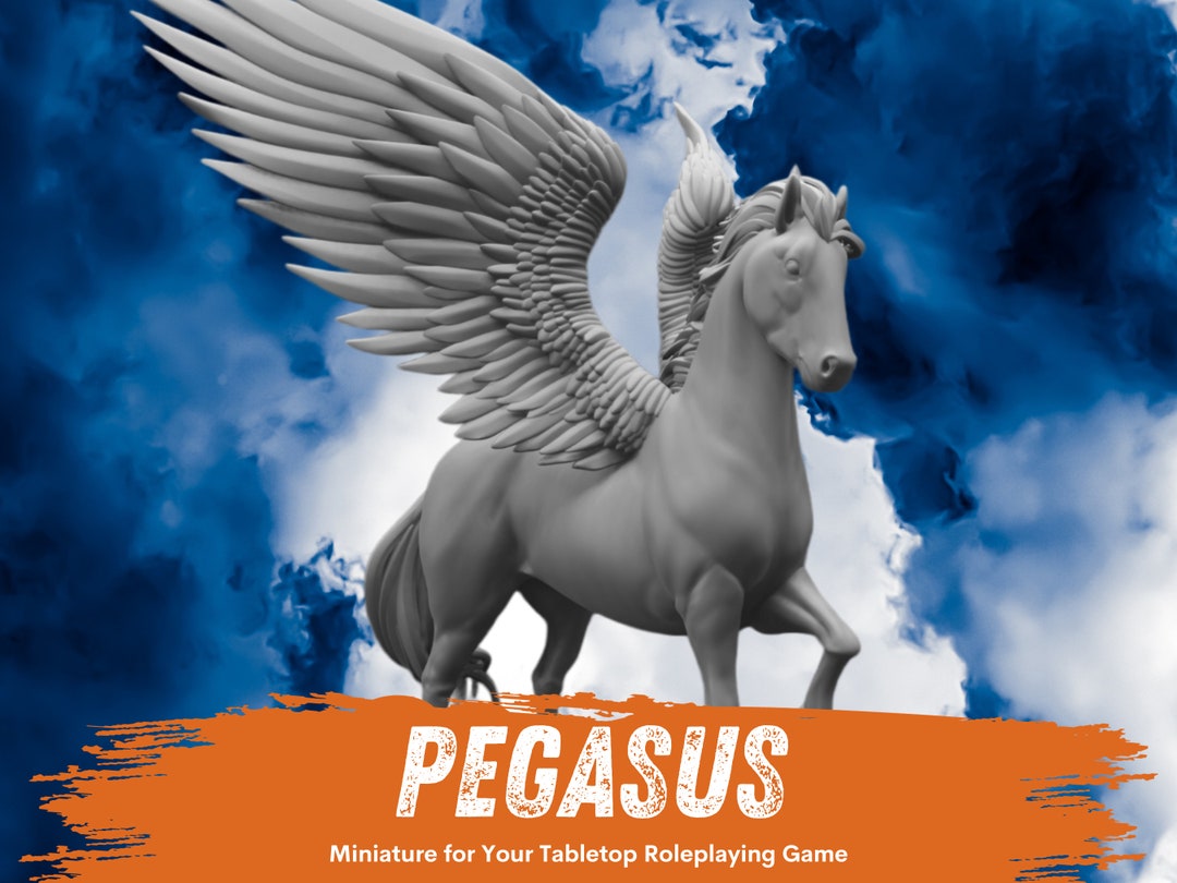Pegasus Miniature | RPG Winged Horse Minis | D&D Flying Steed | DND ...