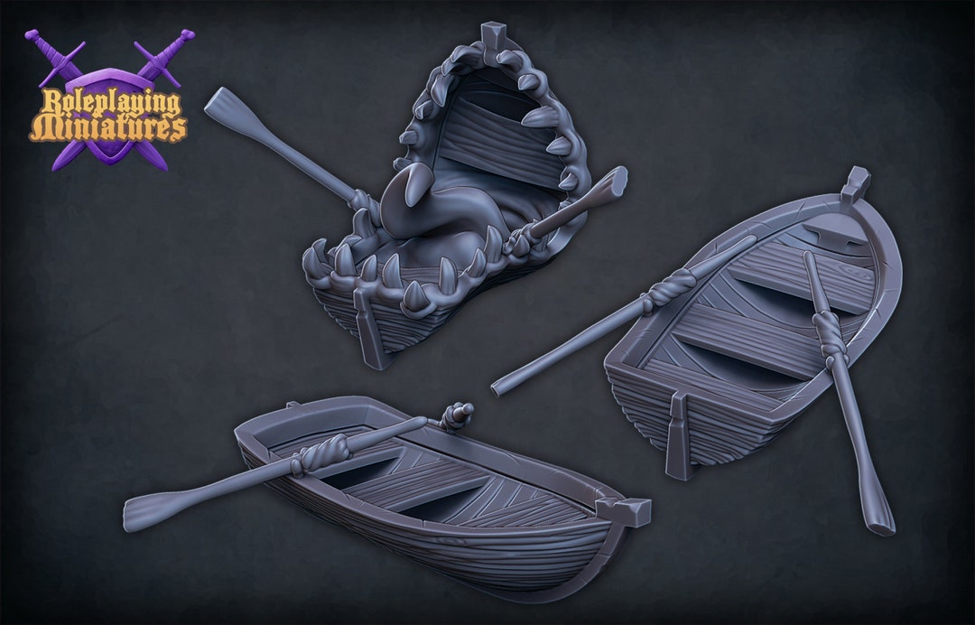 Boat Mimic Miniature | RPG Minis | DND | D&D | RPG | Tabletop Gaming ...