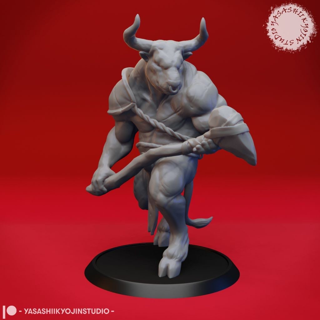 Minotaur Miniature RPG Minis D&D DND RPG Tabletop | Etsy