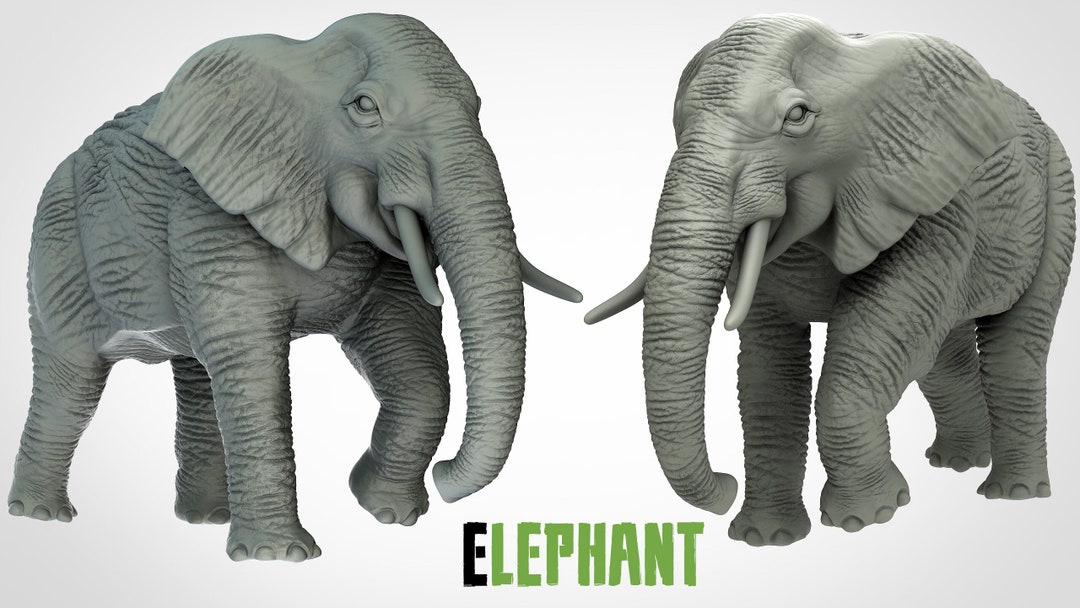 Elephant Miniatures (2 Variations) | RPG Minis | D&D | DND | RPG ...