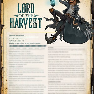 Pumpkin King Miniature Kit + Stats | RPG Halloween Mini | D&D Pumpkin ...