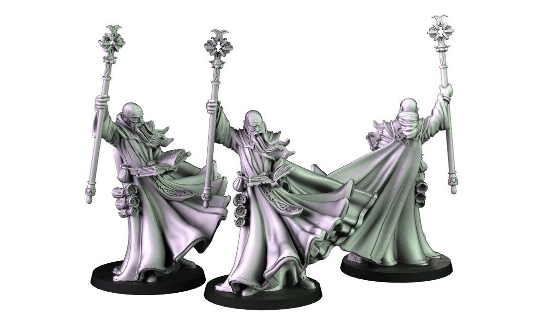 Male Wizard Miniatures RPG Minis D&D DND RPG Tabletop Gaming From Cross ...