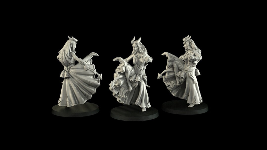 Female Tiefling Monk Miniature | RPG Minis | D&D | DND | RPG | Tabletop ...