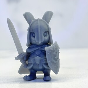 Rabbit Paladin Miniature | D&D Bunny Miniature | Dnd Rabbitfolk | RPG ...