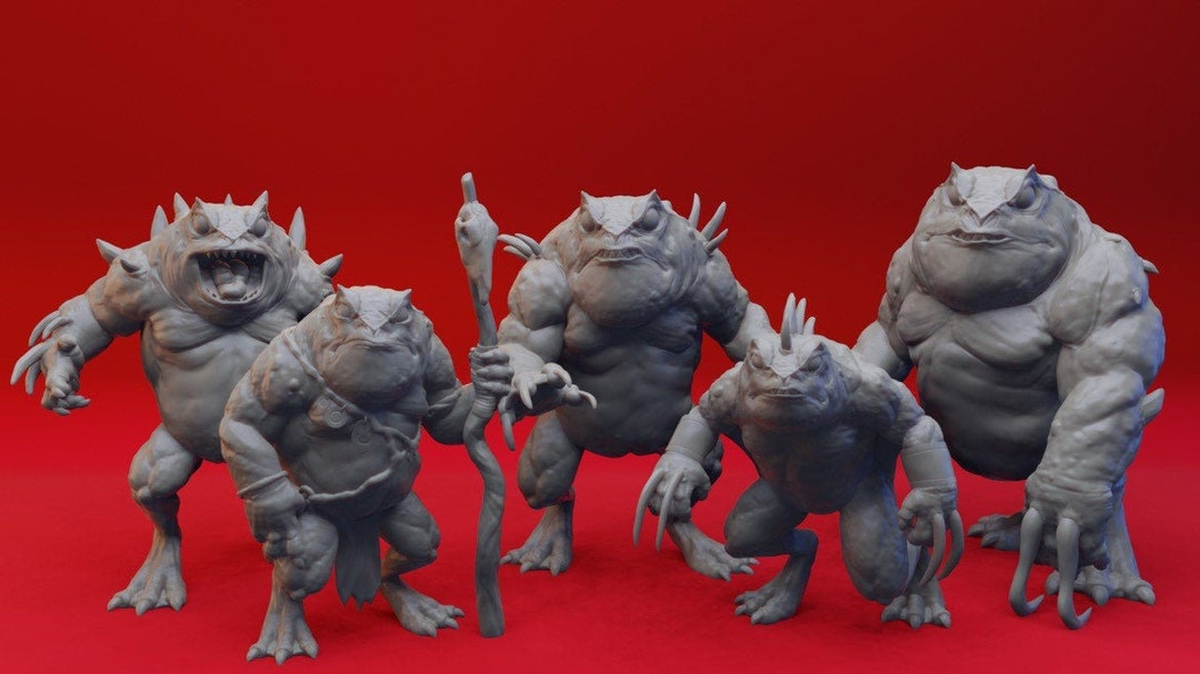 Slaad Miniatures | RPG Minis | D&D | DND | RPG | Tabletop Gaming | From ...