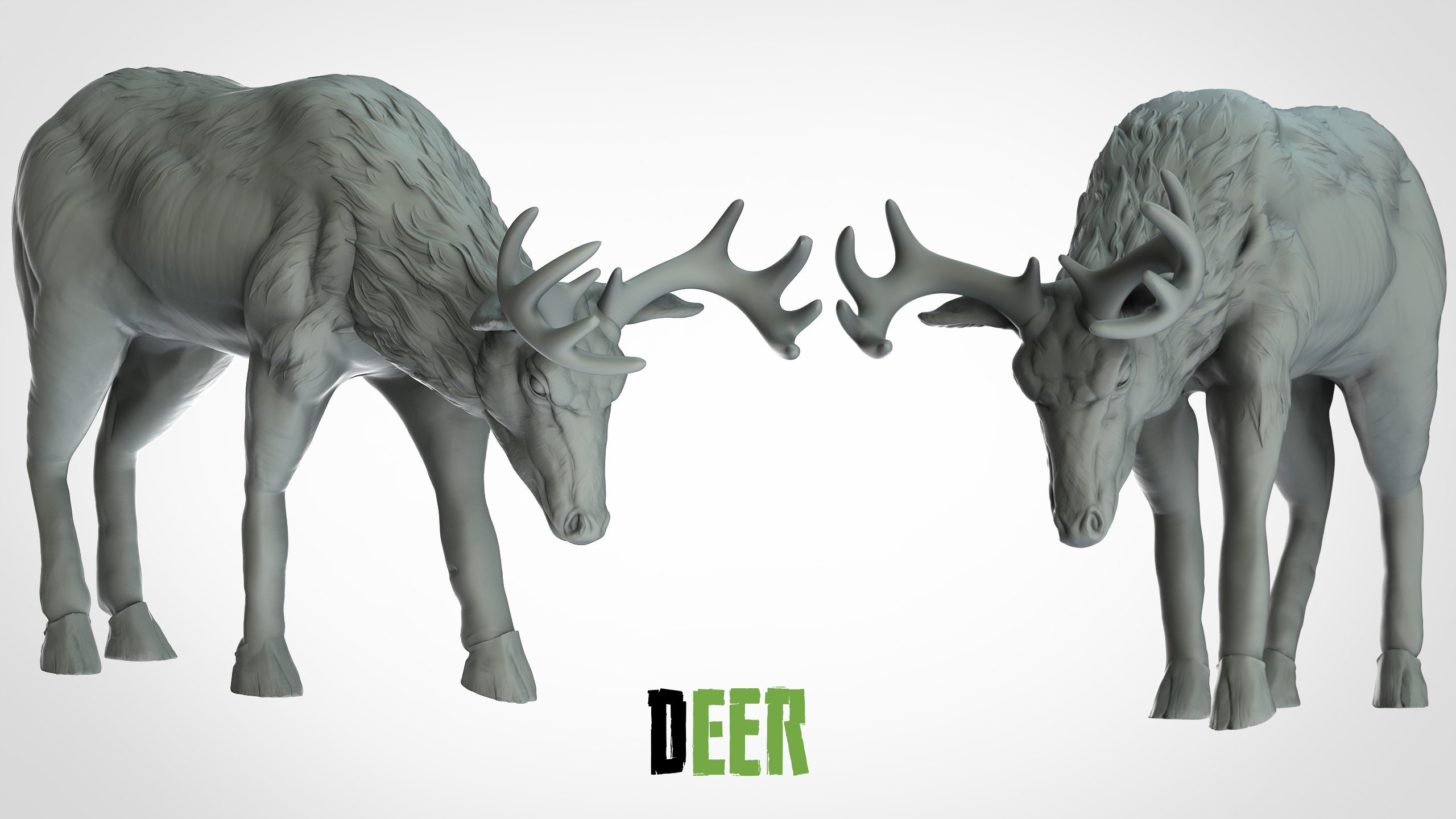 Elk Miniatures (4 Variations) | RPG Minis | D&D | DND | RPG | Tabletop ...