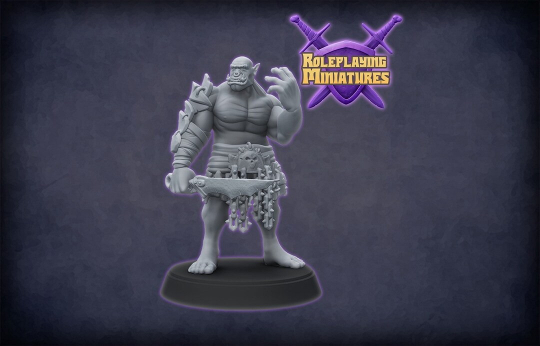 Orc Soldier Miniature | RPG Minis | Ork Mini | DND | D&D | RPG ...