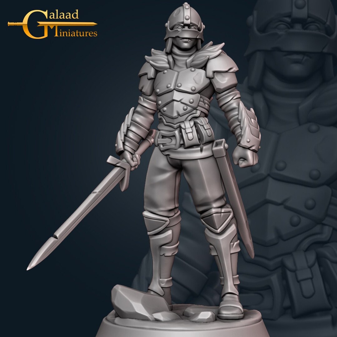 Male Paladin Miniature | RPG Minis | D&D | DND | RPG | Tabletop Gaming ...