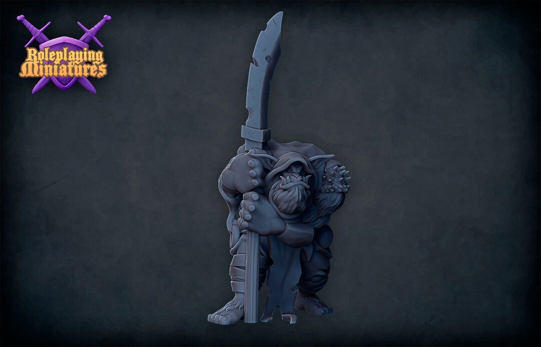 Male Bugbear Warlock Miniature RPG Minis DND D&D RPG Tabletop Gaming ...