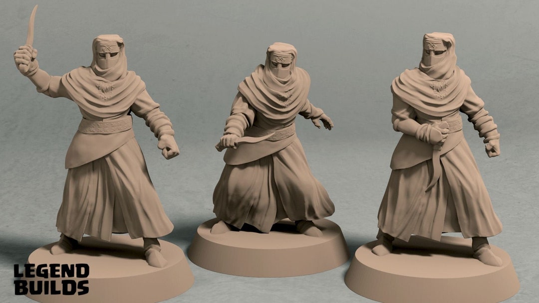 Daggers - Desert Cultists/city Guard Miniatures | RPG Minis | D&D | DND ...