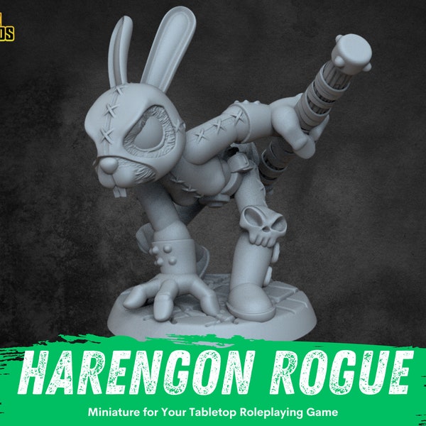Harengon Rogue Miniature - Etsy