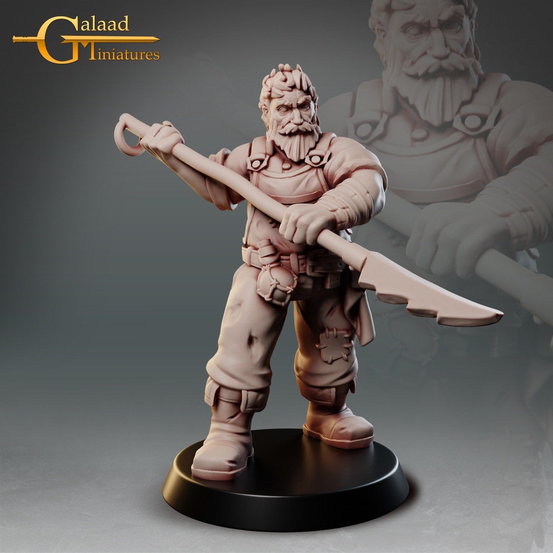 Male Pirate Miniature RPG Minis D&D DND RPG Tabletop Gaming From Galaad ...
