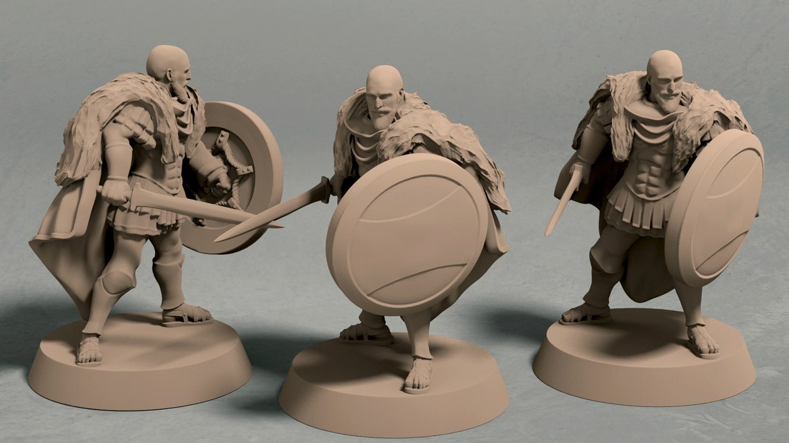 Human Barbarian Miniature RPG Minis D&D DND RPG - Etsy