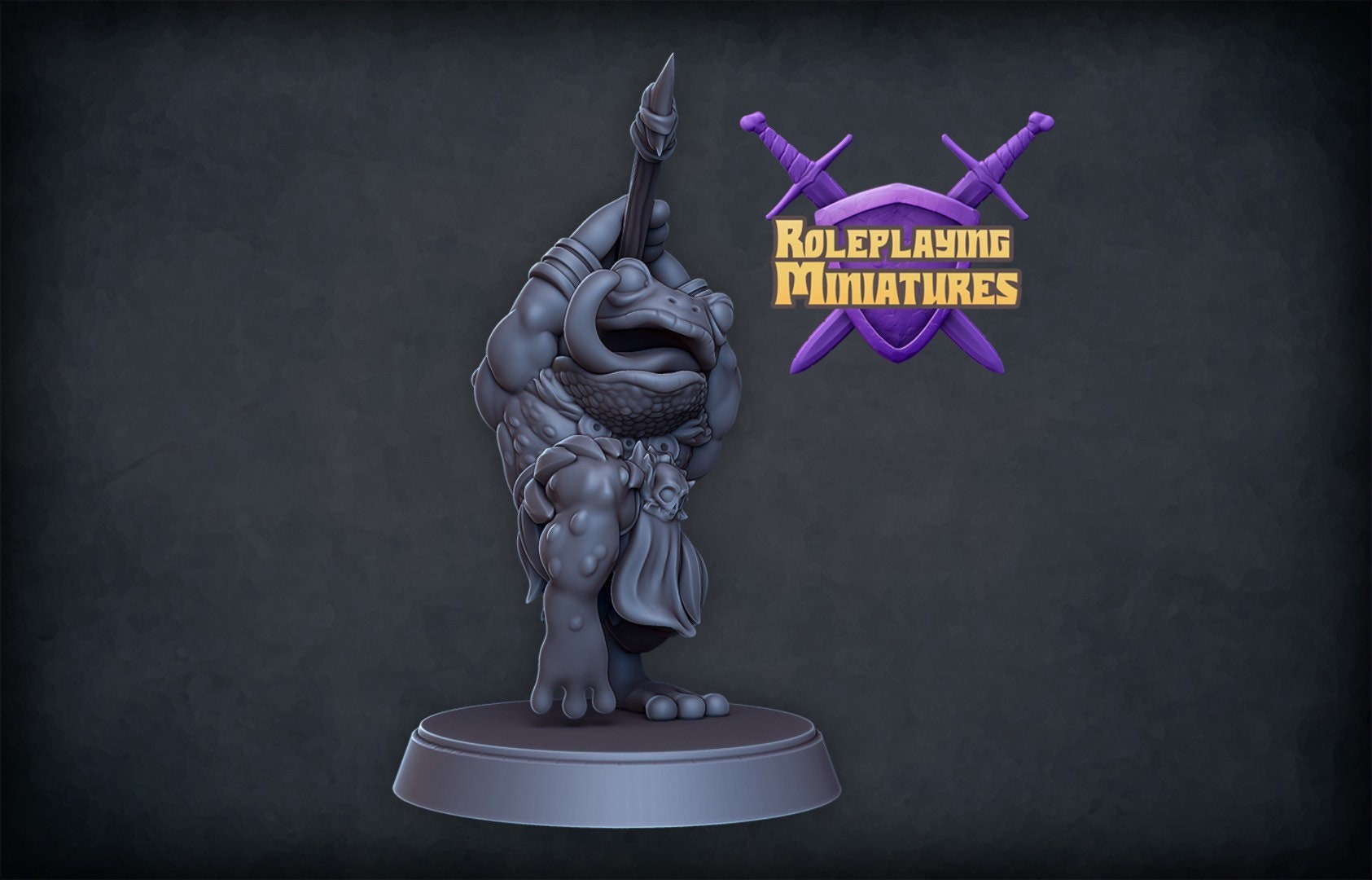 Frogfolk Spearman Miniature RPG Minis DND D&D RPG | Etsy