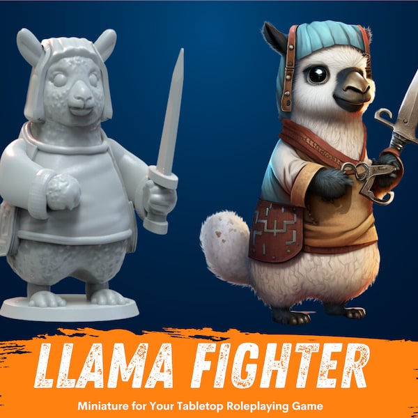 Llama Paladin - Etsy