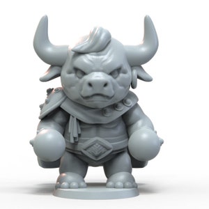 Bull Sorcerer Miniature | D&D Aurochian Miniature | Dnd Minotaur Druid ...