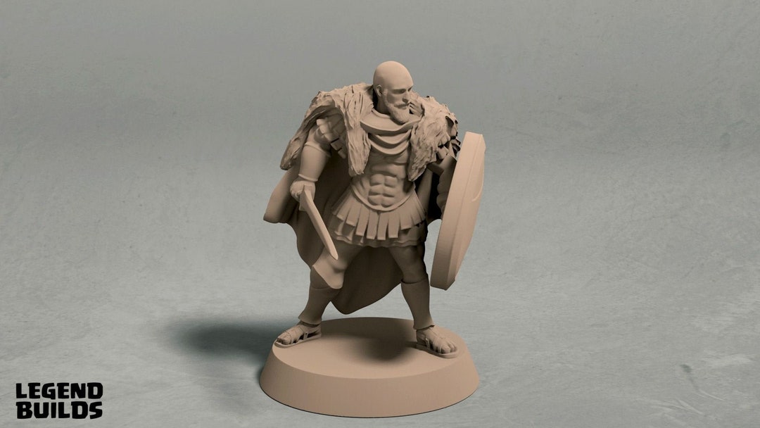 Human Barbarian Miniature | RPG Minis | D&D | DND | RPG | Tabletop ...