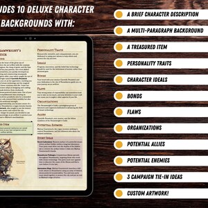 Digital Artificer Character Backgrounds for DND D&D Digital Download ...