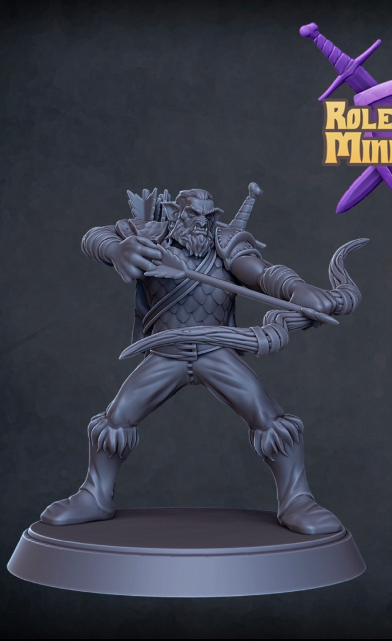 Hobgoblin Archer Miniature RPG Minis DND D&D RPG | Etsy