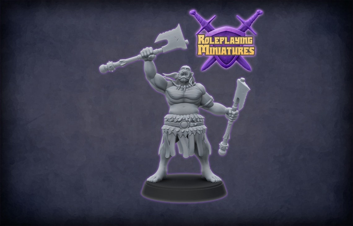 Orc Warrior Miniature RPG Minis Ork Mini DND D&D RPG - Etsy