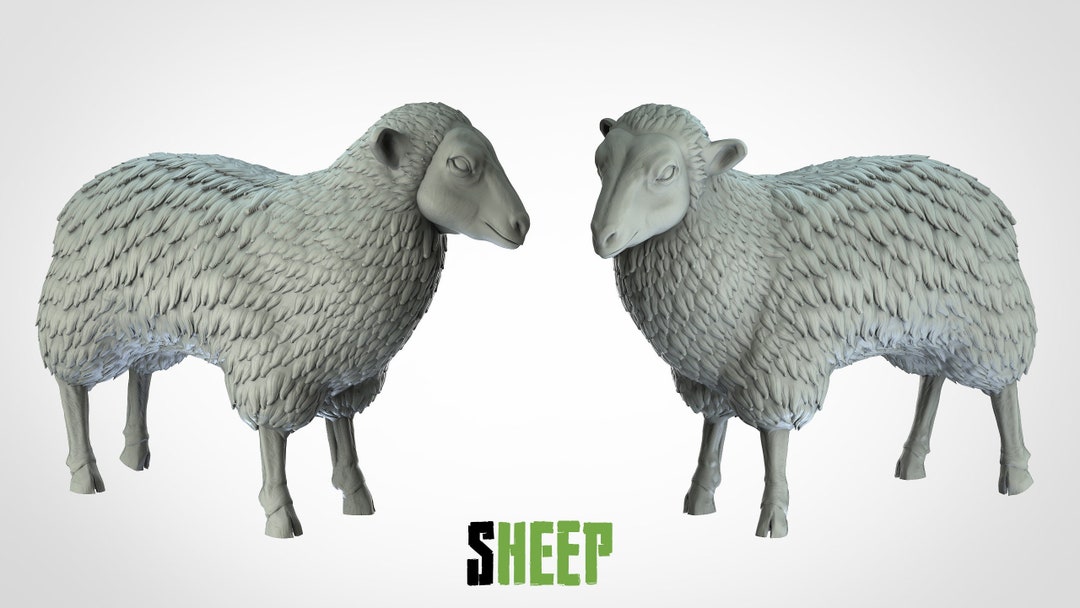 Sheep Miniature | RPG Minis | D&D | DND | RPG | Tabletop Gaming | From ...