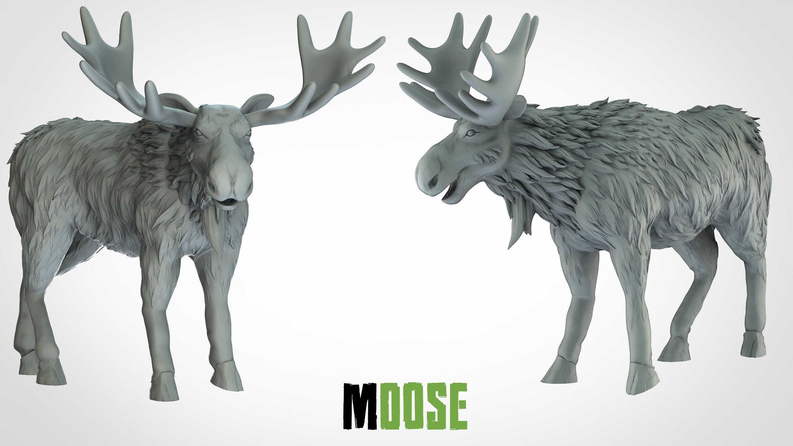 Moose Miniature | RPG Minis | D&D | DND | RPG | Tabletop Gaming | From ...
