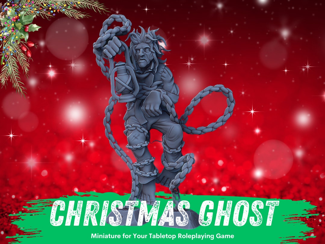 Christmas Ghost Miniature | RPG Christmas Carol Minis | DND Jacob ...