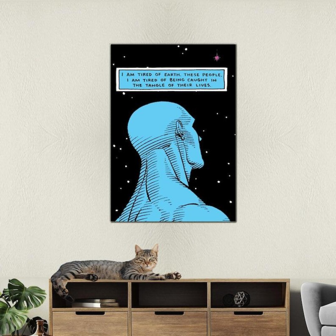 Blockout Poster - Watchmen Dr. Manhattan Quotes - Gift - Etsy